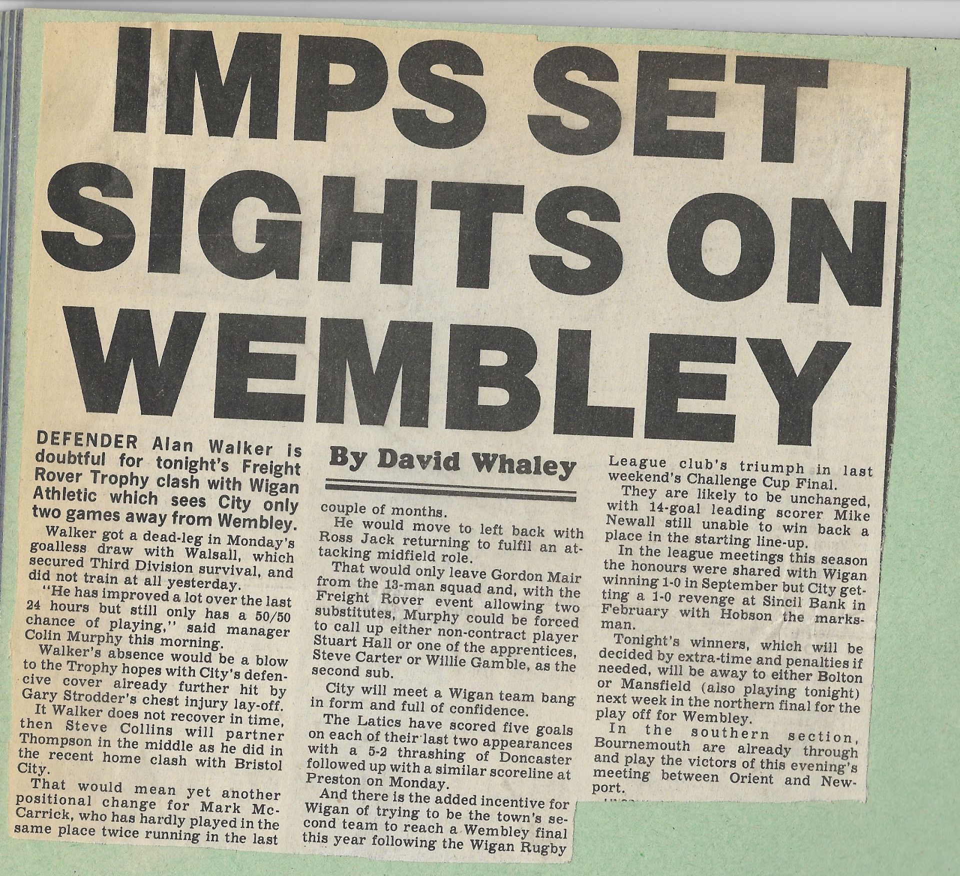 The Imps History in EFL Trophy Semi Finals | The Stacey West